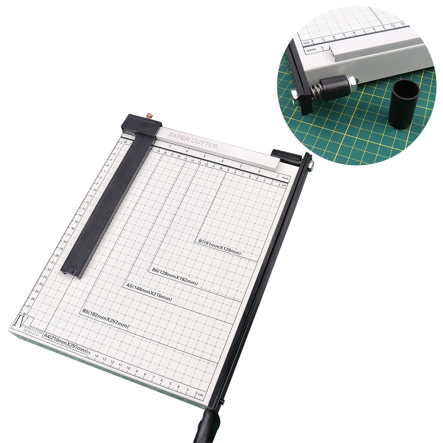 A4 Guillotine Paper Cutter for Paper Photos Labels PVC ID Card Cutting ...