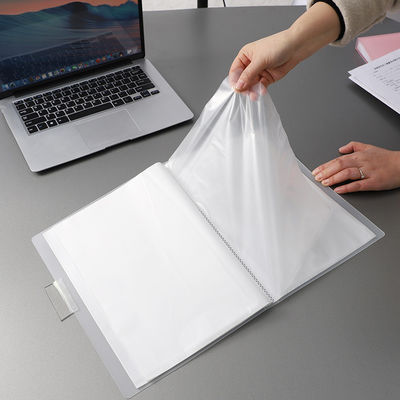 40 Pages Candy Color Binder Folder A4 Size Display Book PP Clear Pocket ...