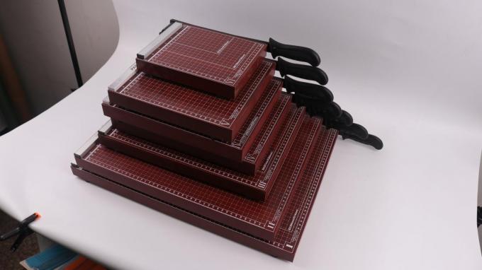 Large Format Manual Rotary Paper Cutter with Multiple Sizes Trimmer Stand